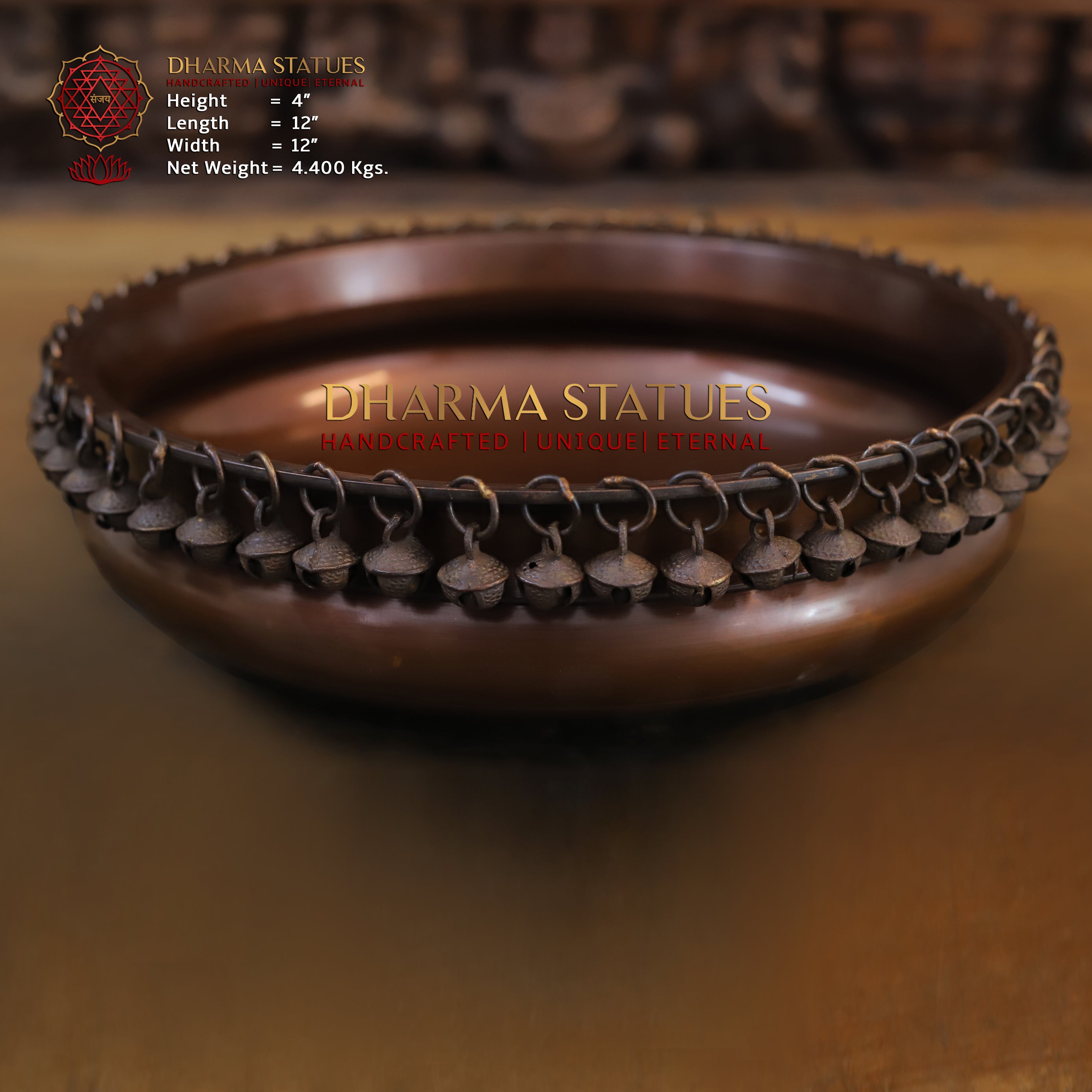 Brass Urli, Copper Finish, 4" – Dharma Statues