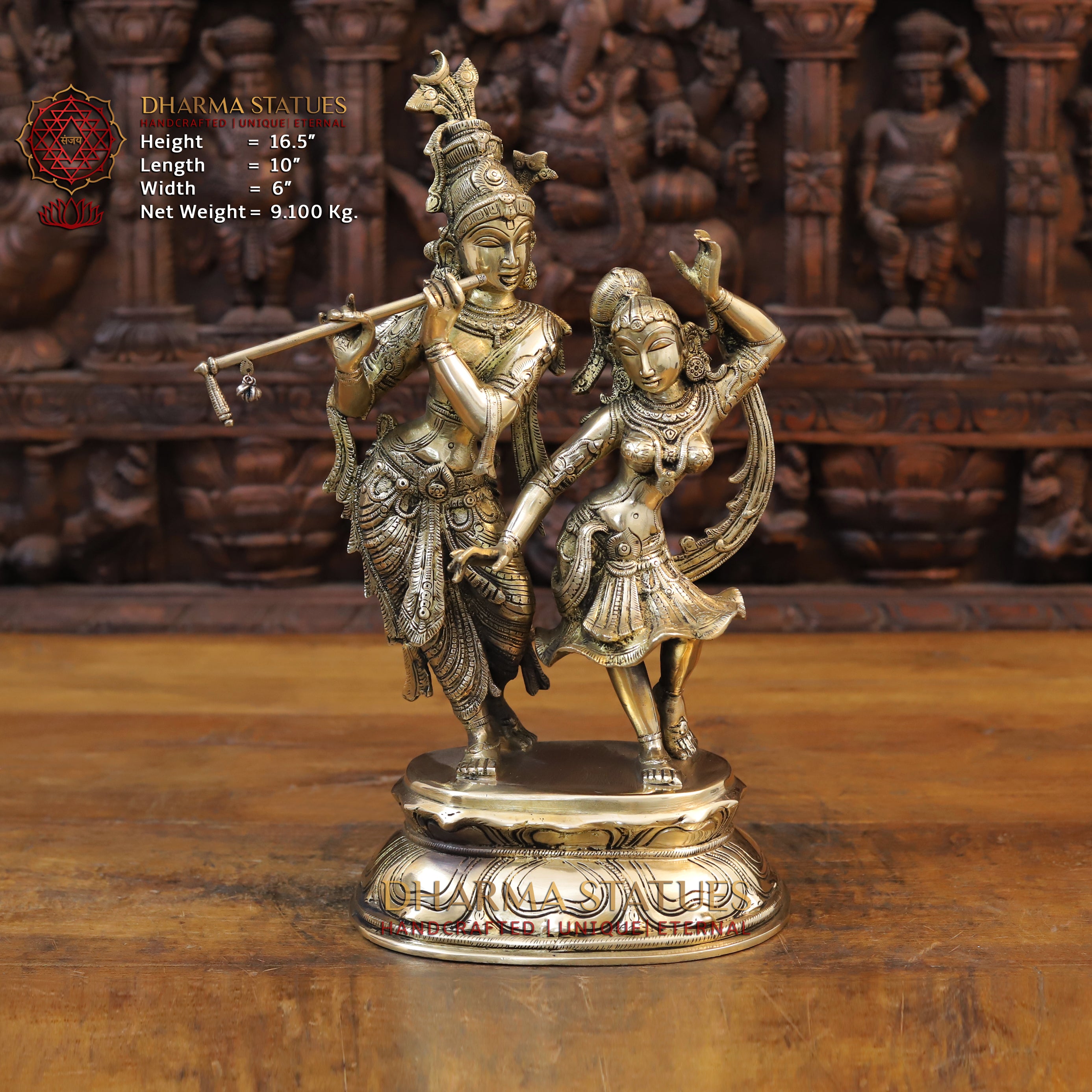 Buy Krishna Brass Idols | Handcrafted Brass Krishna Statue online ...