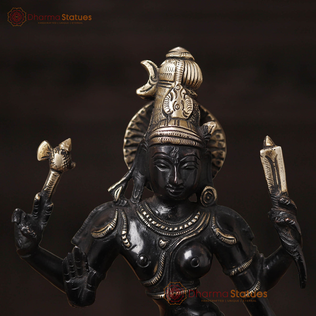 Shop Brass Natraj Statue | Black Patina Finish | Lowest Price Assured ...